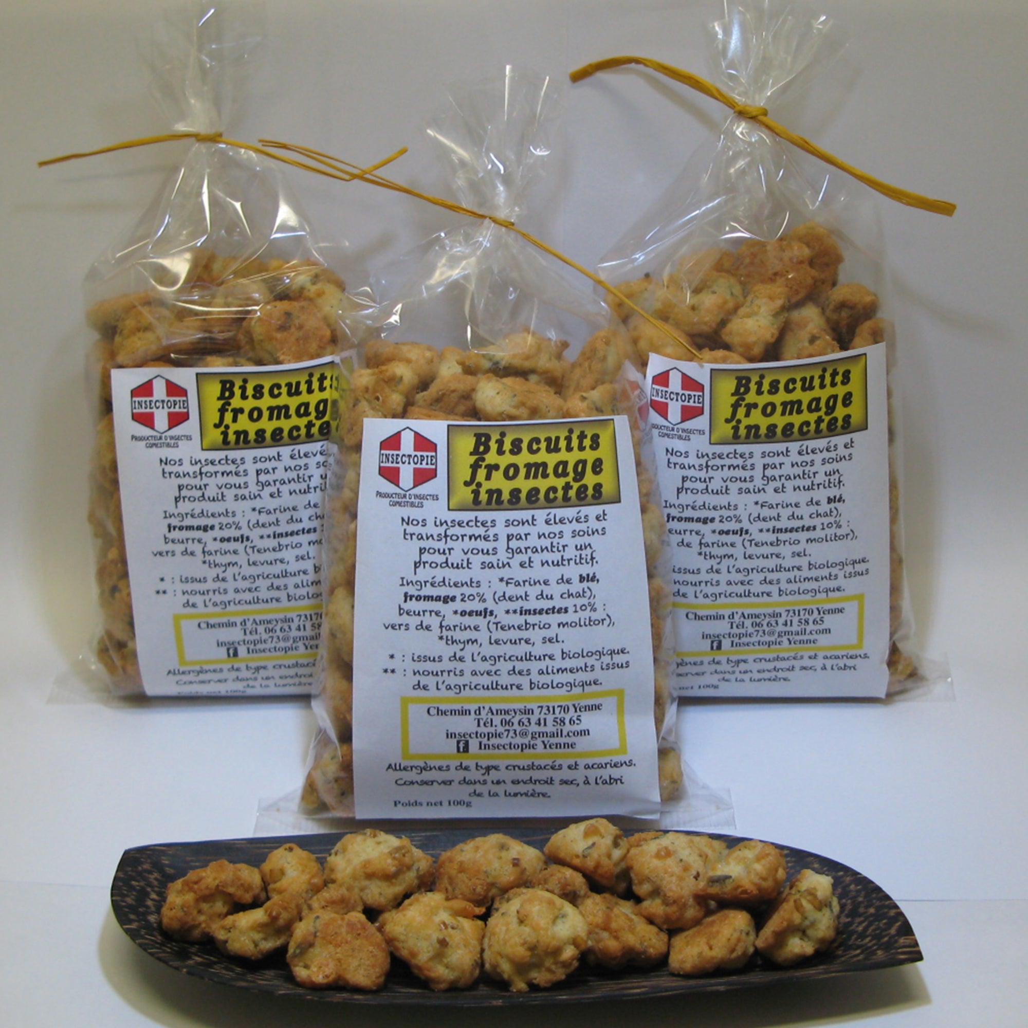 Biscuits d'Insectes au fromage Dent du Chat – Insectopie