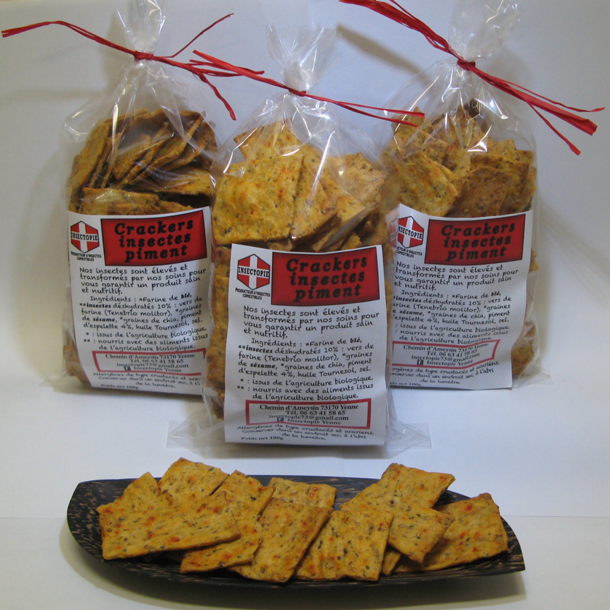 Biscuits d'Insectes au piment d'espelette – Insectopie